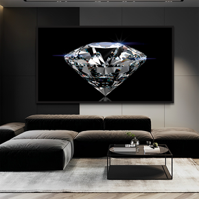 Quadro Decorativo Diamante no Preto