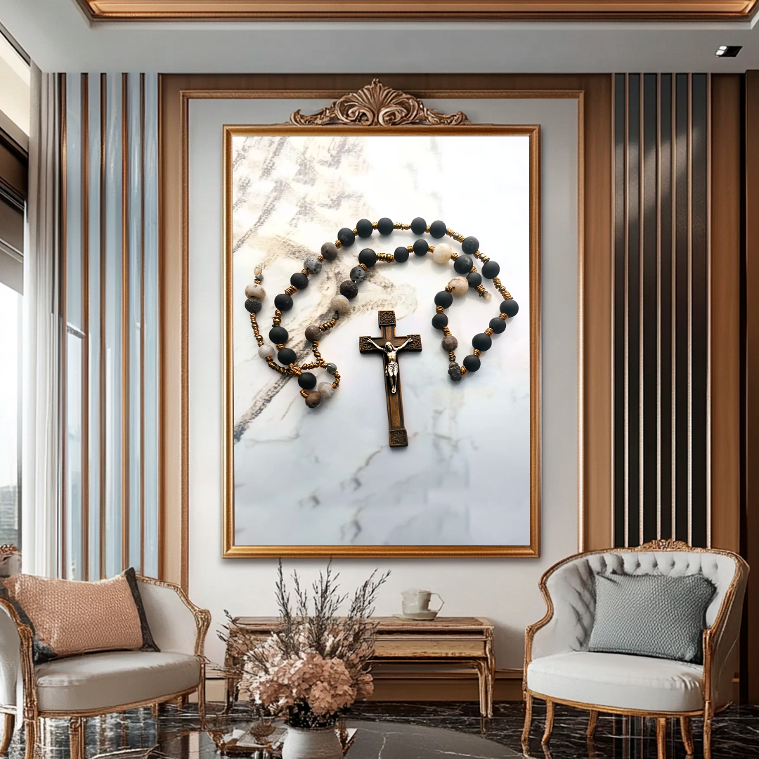 Quadro Decorativo Rosário da Fé