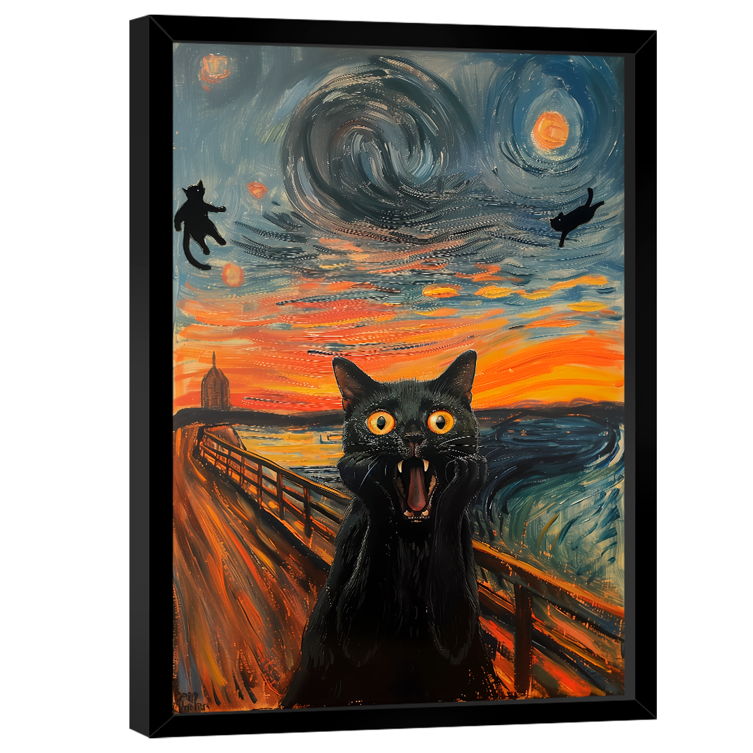 Quadro Decorativo O Grito do Gato