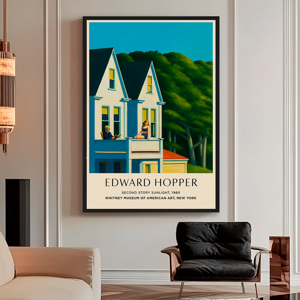 Quadro Decorativo Edward Hopper Second Story Sunlight